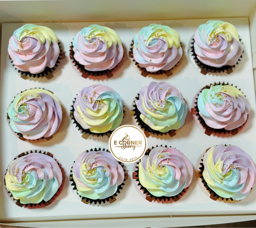 Pastel color classic chocolate cupcake, Food & Drinks, Homemade Bakes ...