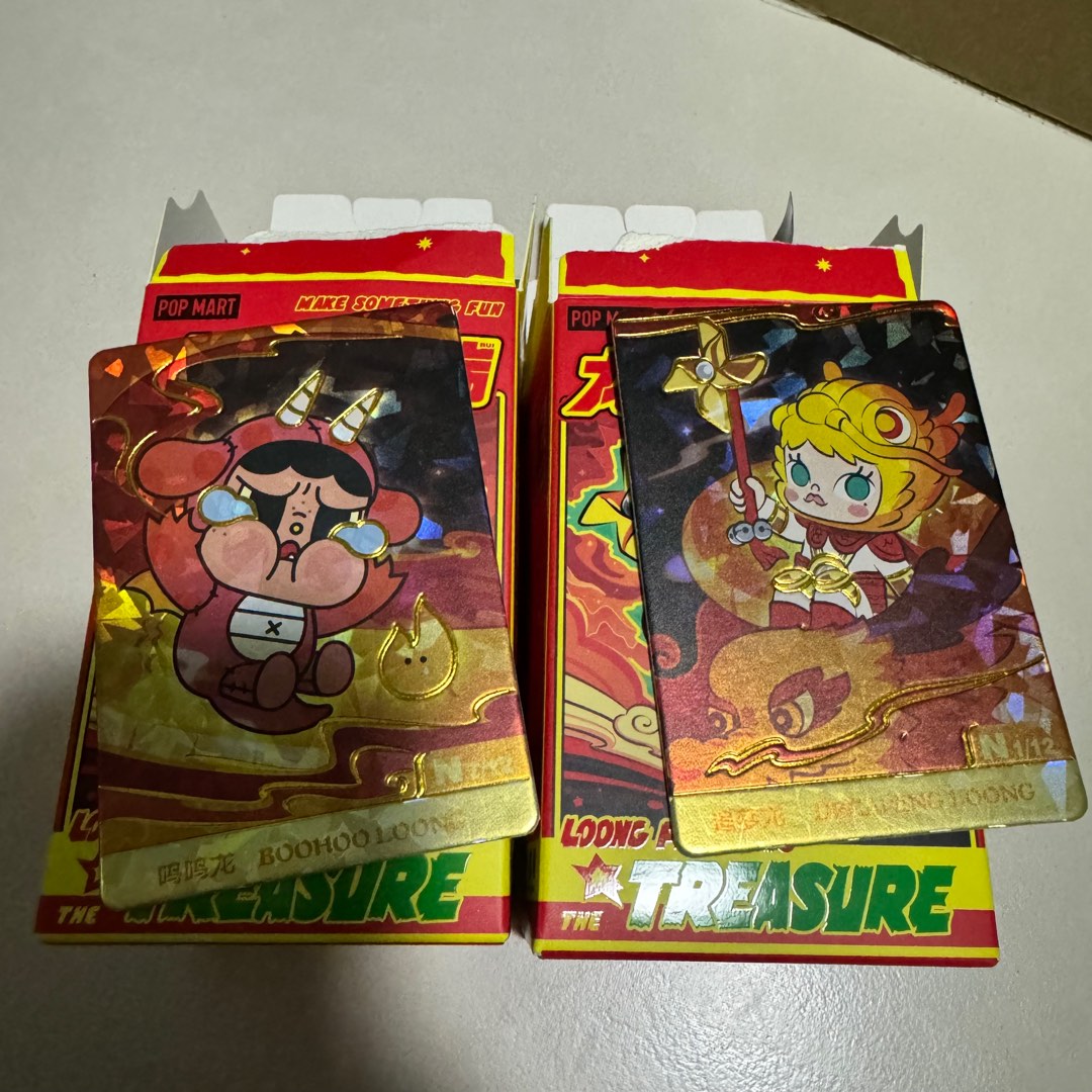 Popmart Loong presents treasure CNY 2024 crybaby cry baby, Molly ...