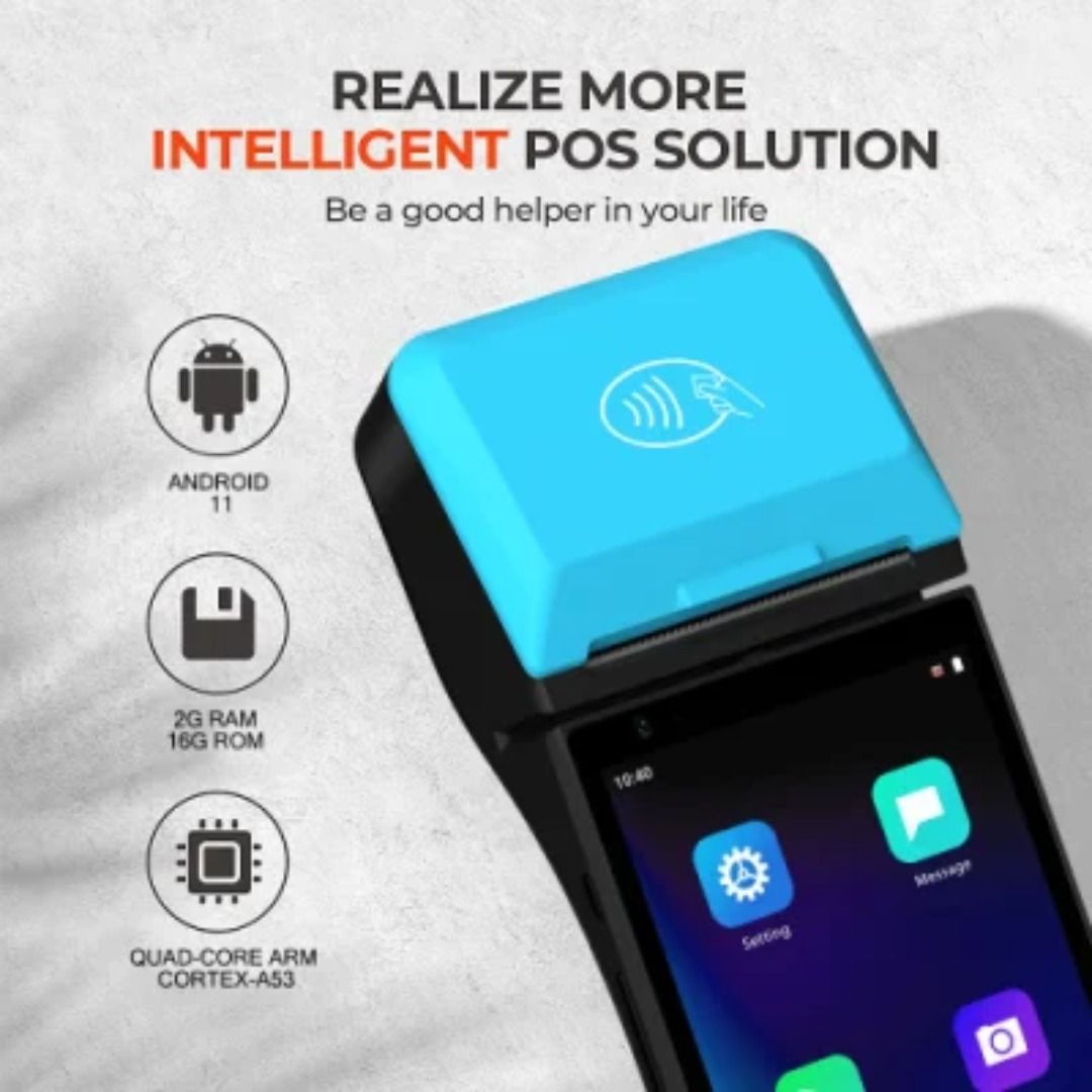 POS Terminal Handheld POS System with Printer for Billing POS and ...