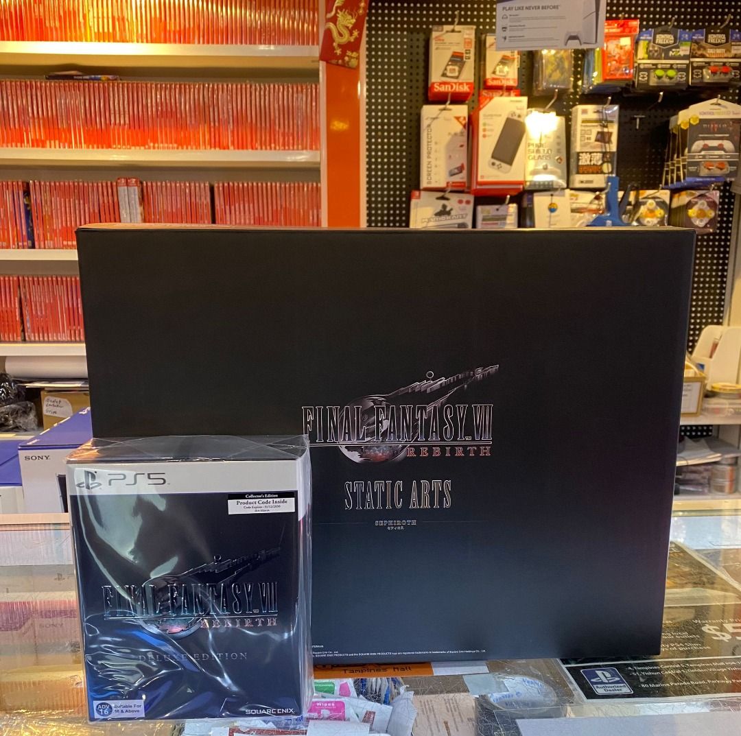 PS5 Final Fantasy 7 Rebirth Collector's Edition / Static Arts-Sephiroth Standalone Figure only ...