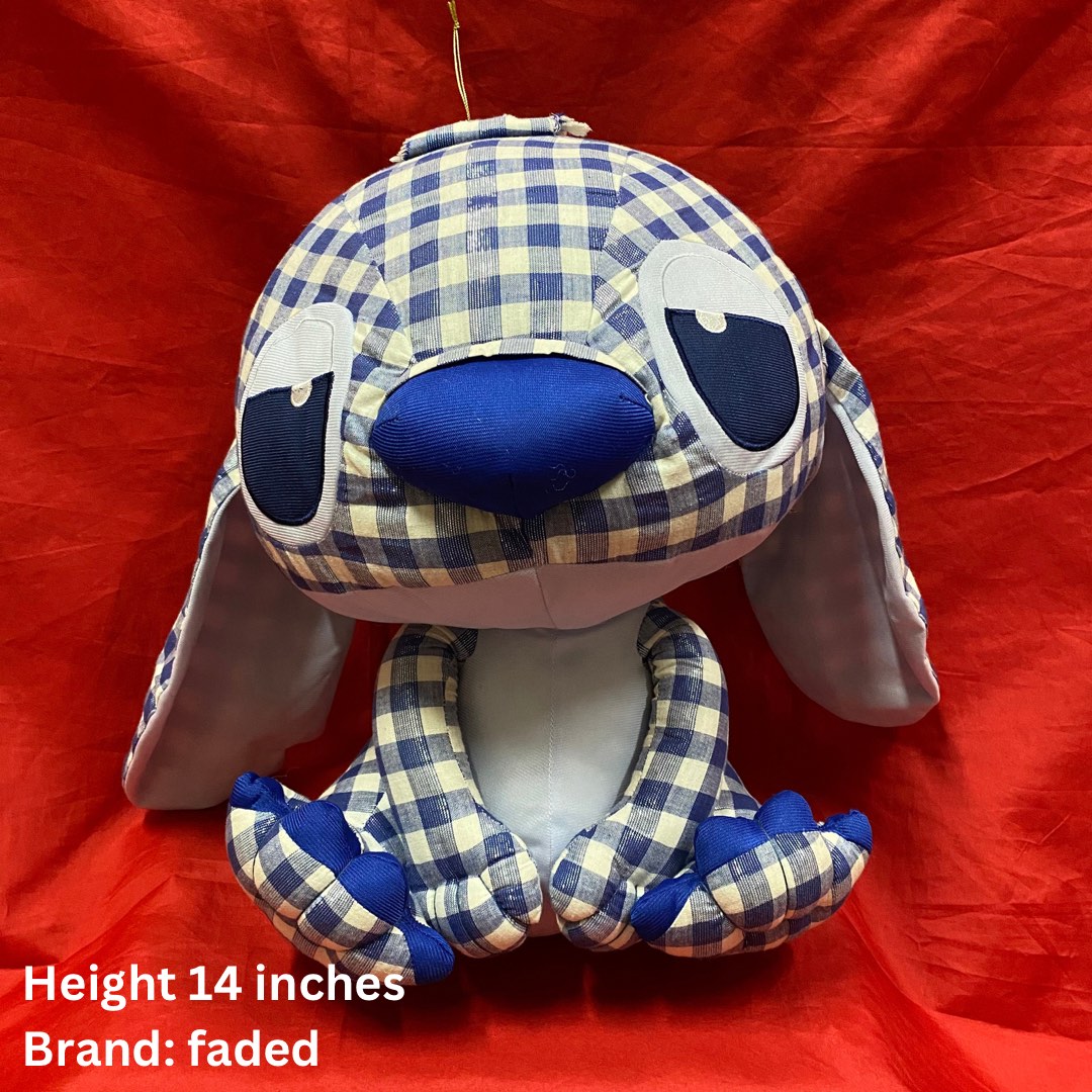 Rare Stitch checkered stuffed toys, Hobbies & Toys, Toys & Games on ...