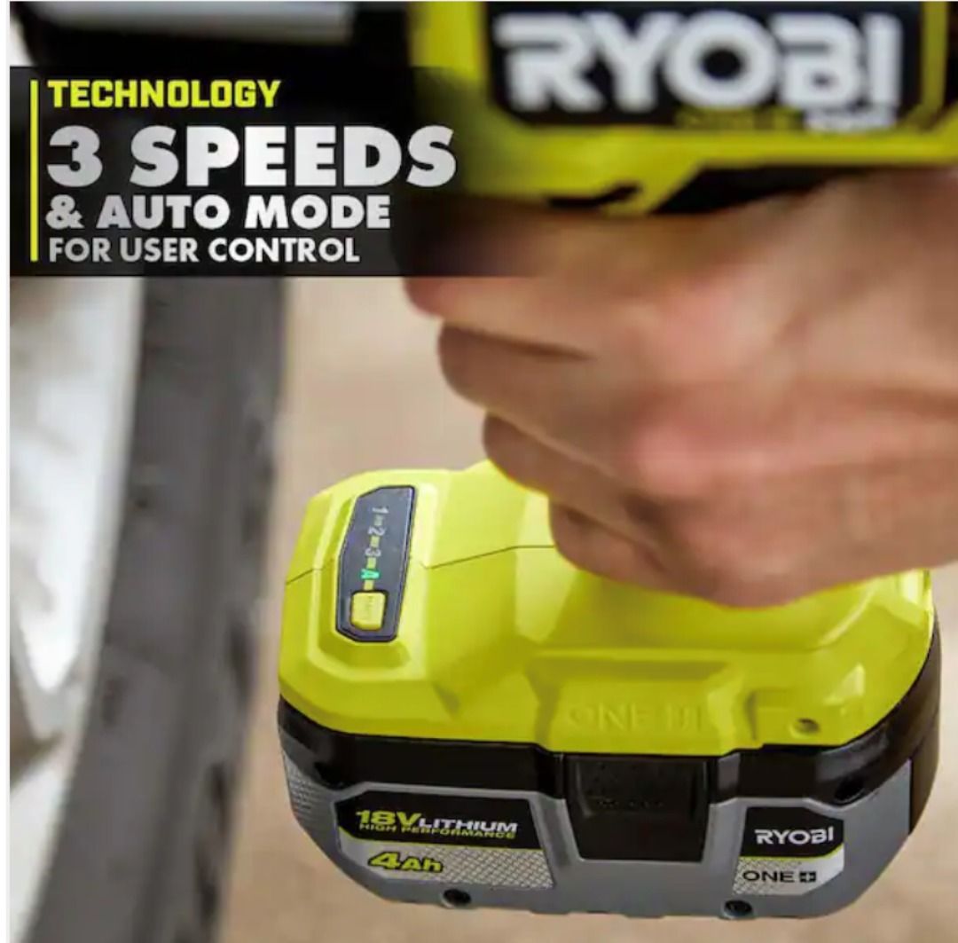 RYOBI PBLIW01B 18V HP BRUSHLESS Cordless 4-Mode 1/2 in. High Torque ...