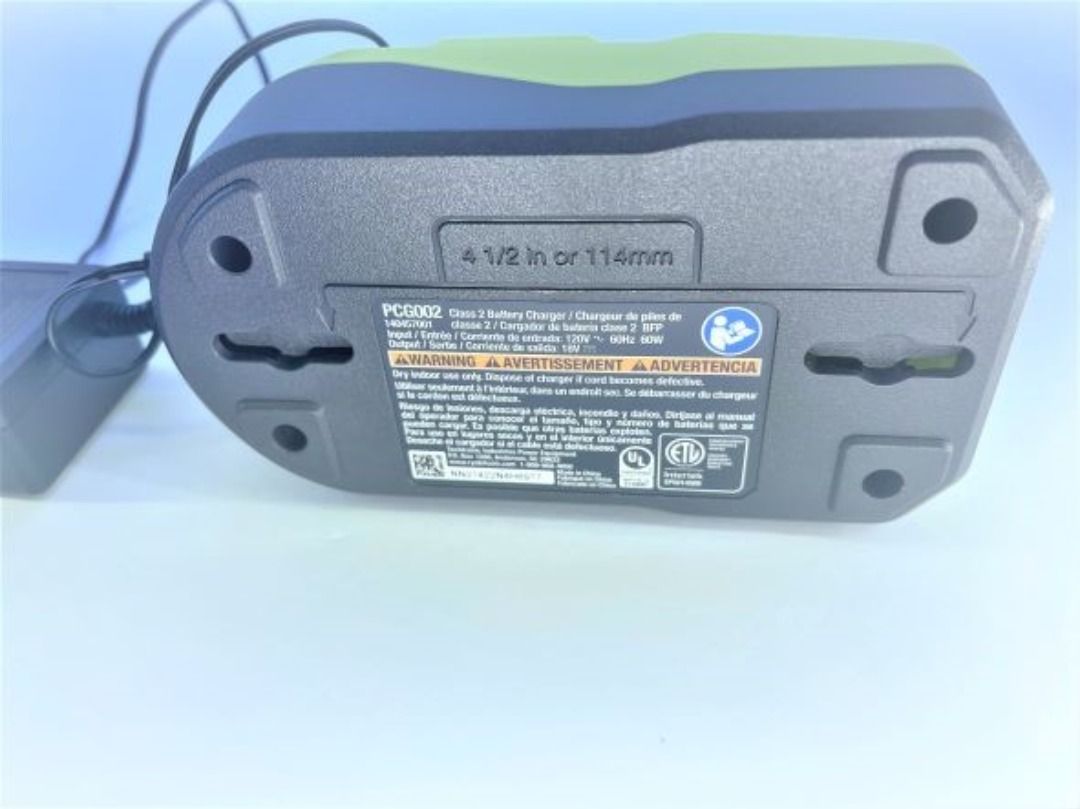 RYOBI PCG002 18V Lithium-Ion Battery Charger, Pls. take note that this ...