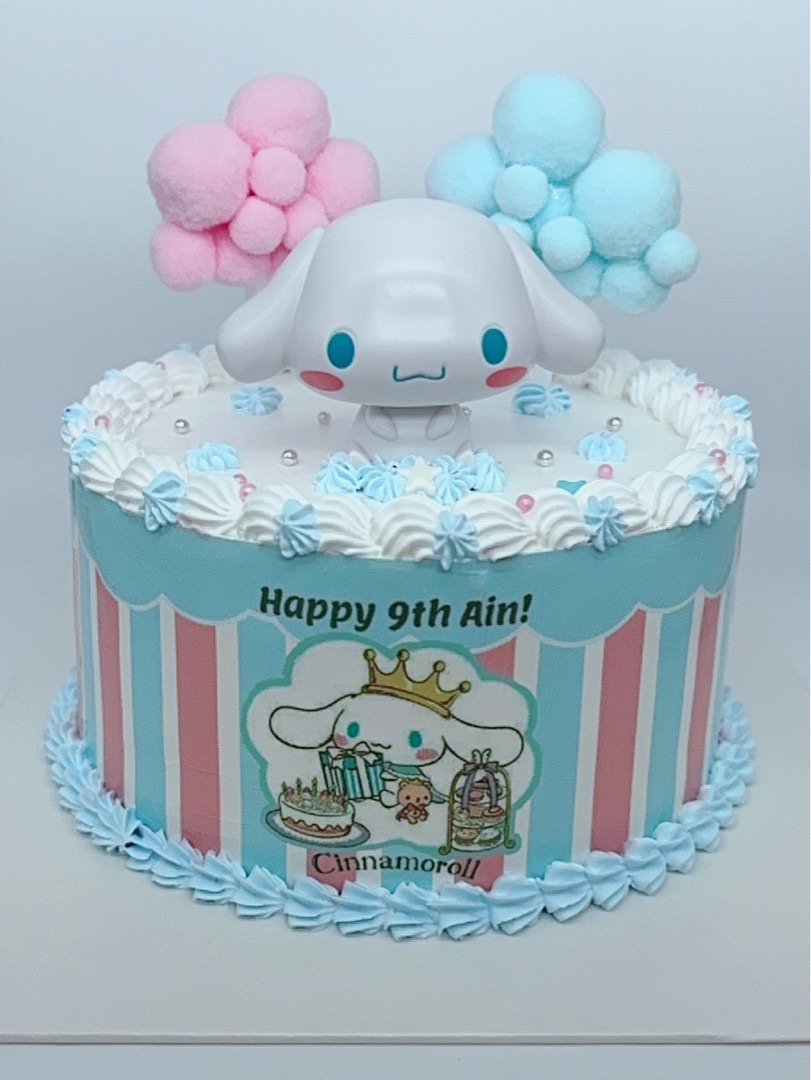 Sanrio Cinnamoroll Cake 6 inch, Food & Drinks, Homemade Bakes on Carousell