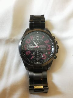 Seiko Spirit SBTR017 JDM Selection Green Dial Leather Strap Quartz Chronograph Analog Watch, Men ...