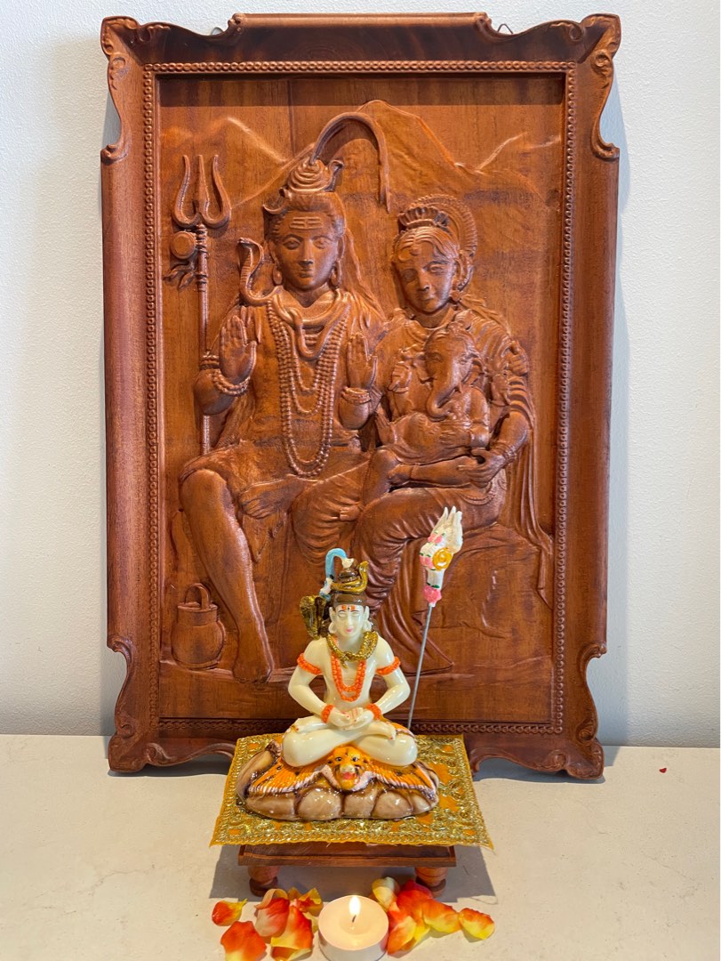 Shiva family Wall decor, Hobbies & Toys, Memorabilia & Collectibles ...