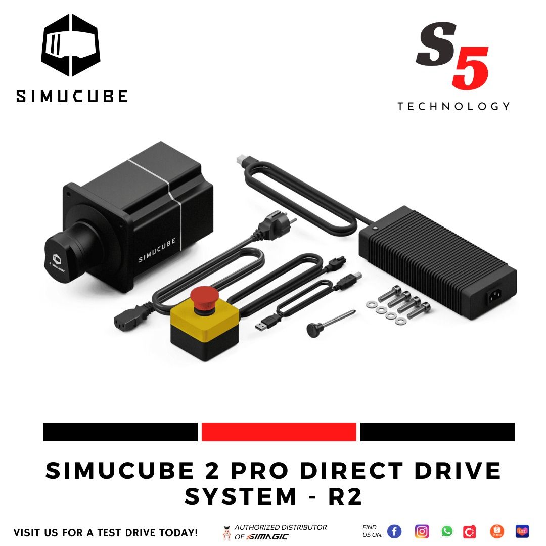 Simucube 2 Pro Direct Drive System - R2 / Simucube Quick Release Wheel ...