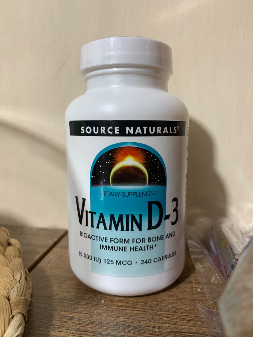 SOURCE NATURALS 維他命D3 VITAMIN D3 5000IU 240 CAPSULES, 健康及營養食用品, 健康補充品 ...