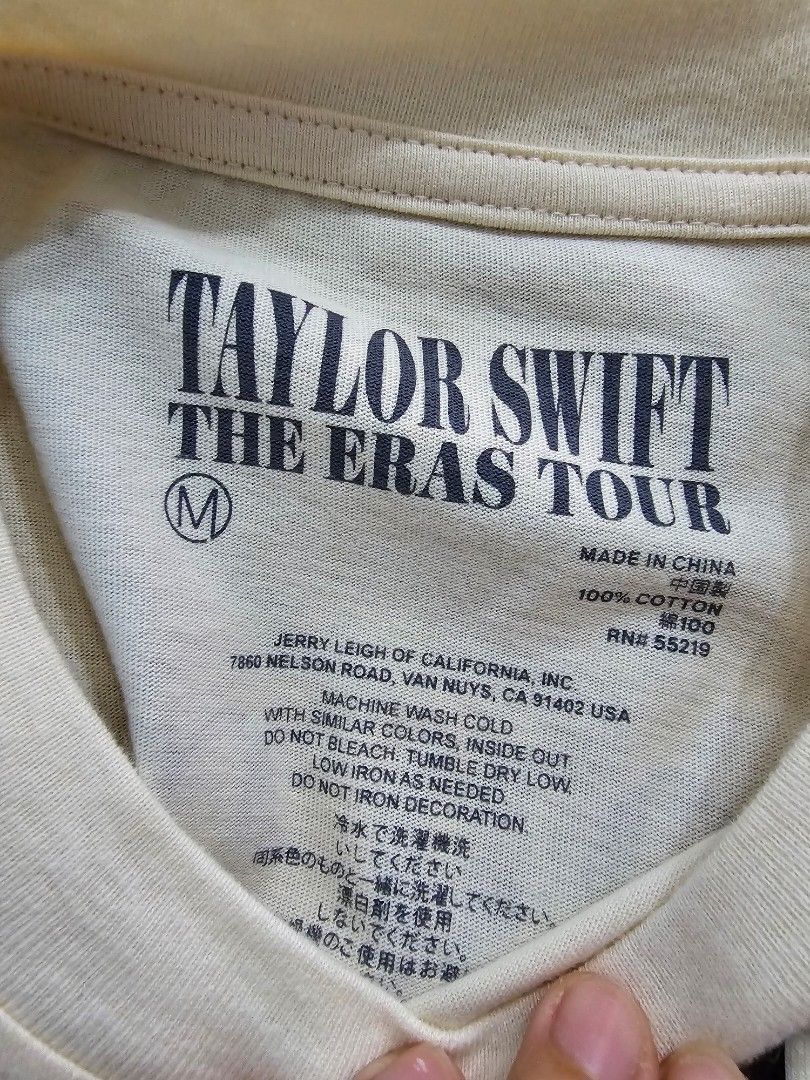 Taylor Swift The Era Tour Merch| Beige Event Tee, Hobbies & Toys ...