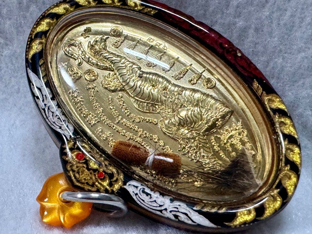 Thai Amulet - LP Channai Rian Phaya Saming Phet Kluck / BE 2566 / Nur Sattaloha With Real Silver ...