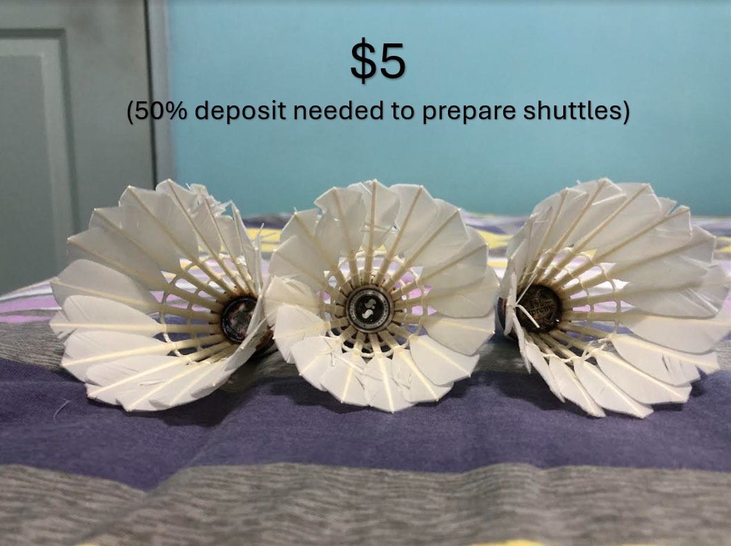 Used RSL Shuttles $3, $5, Sports Equipment, Other Sports Equipment and ...