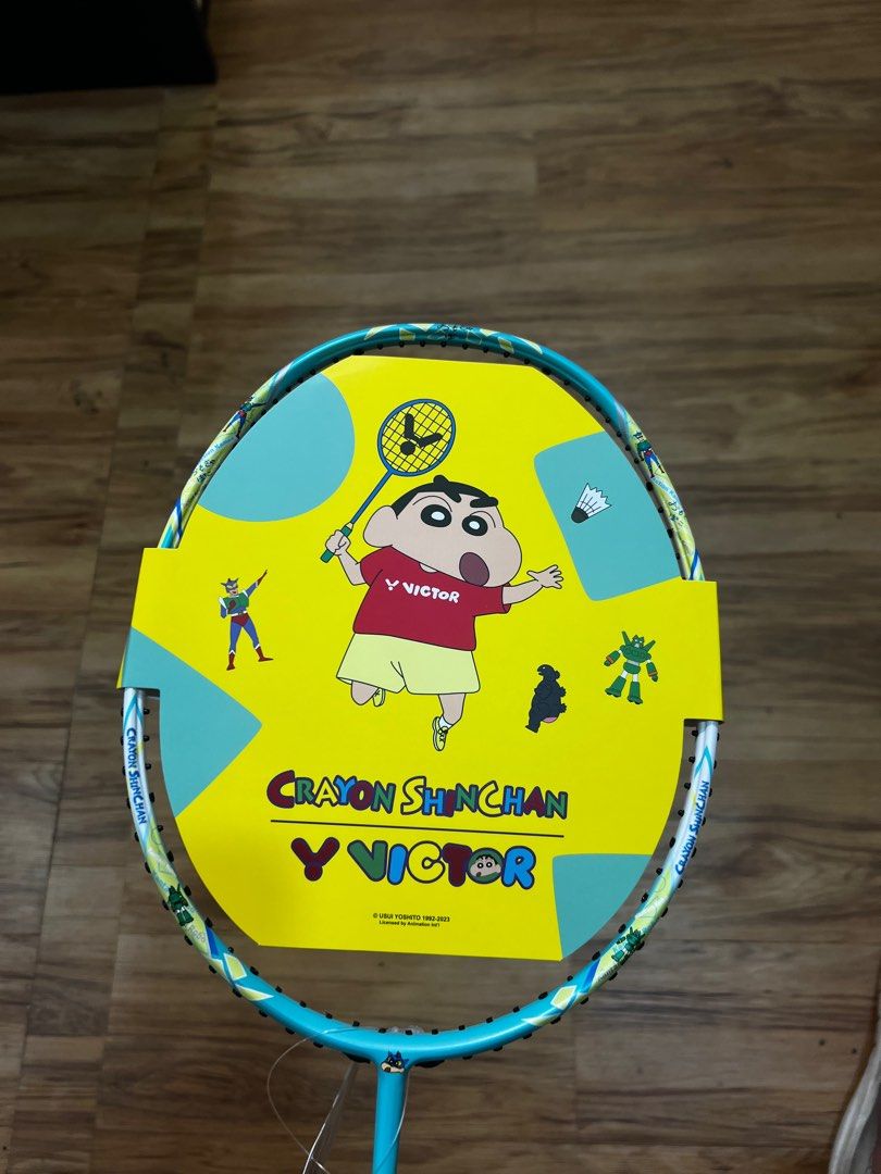 Victor x Crayon Shin can Racket, Sports Equipment, Sports & Games ...