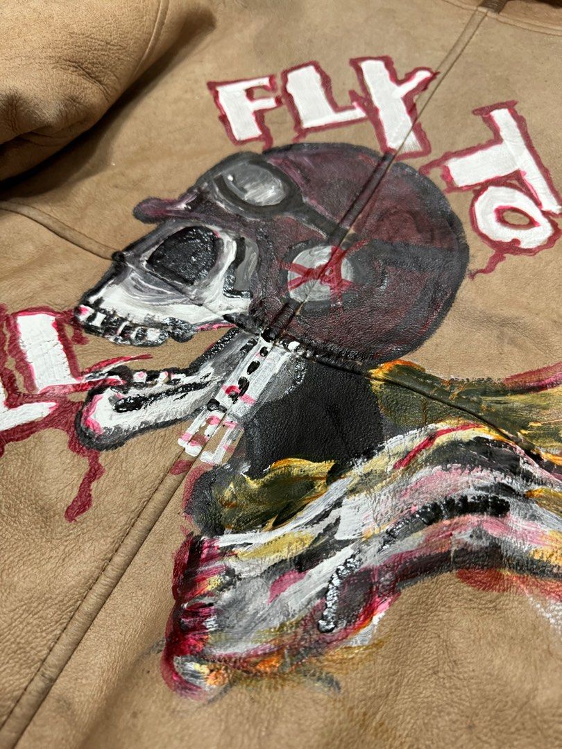 Vintage Type B3 Custom Leather Jacket, Men's Fashion, Coats, Jackets ...