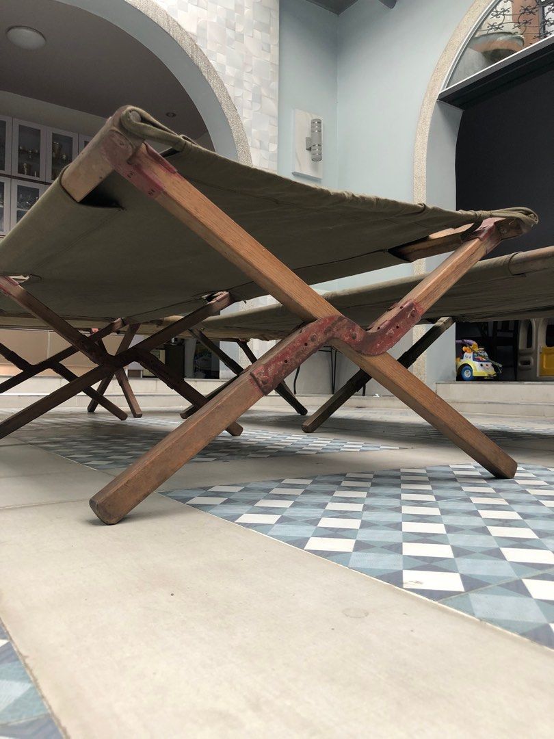 Vintage WW2 Army Military Triage Field Hospital Bed Stretcher Folding ...