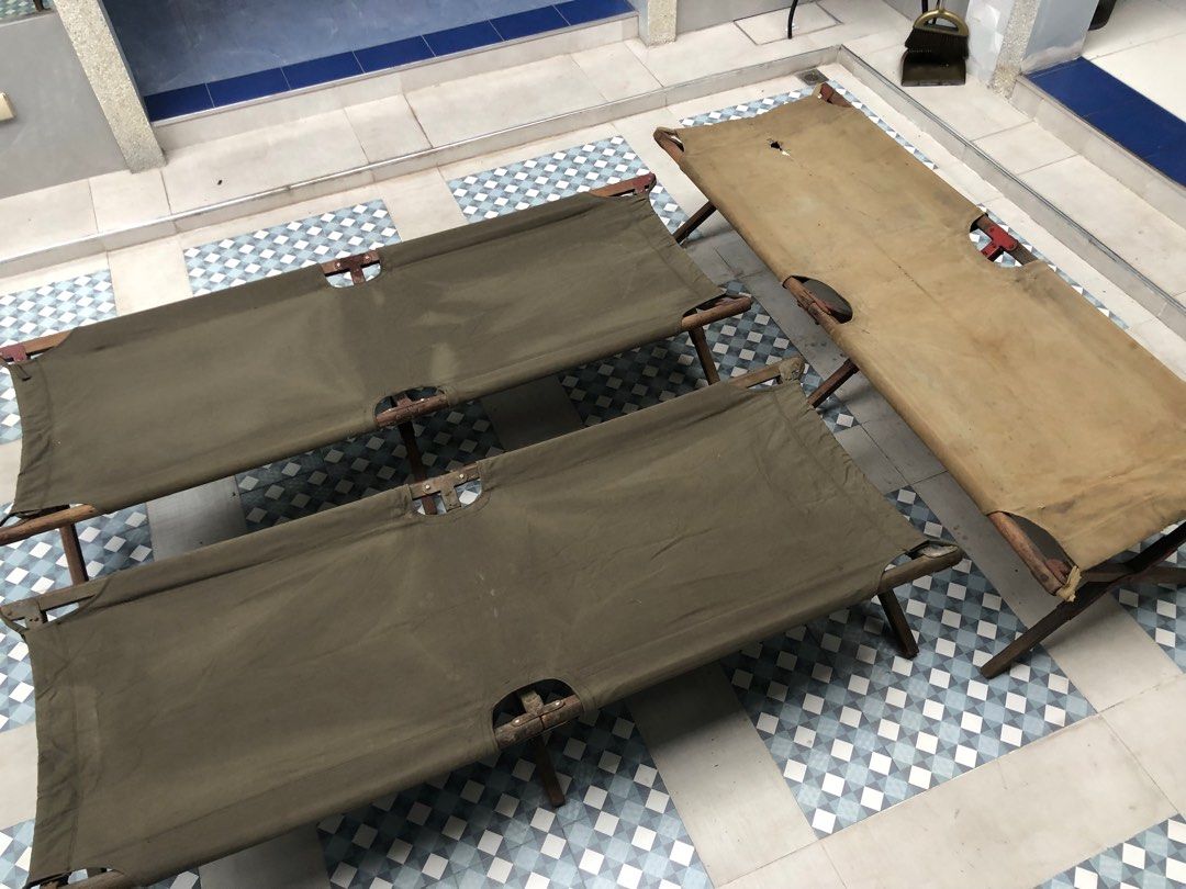 Vintage WW2 Army Military Triage Field Hospital Bed Stretcher Folding ...