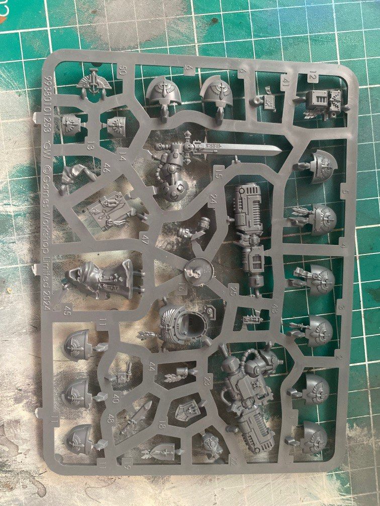 Warhammer 40k dark angels deathwing terminators upgrade sprue, Hobbies ...