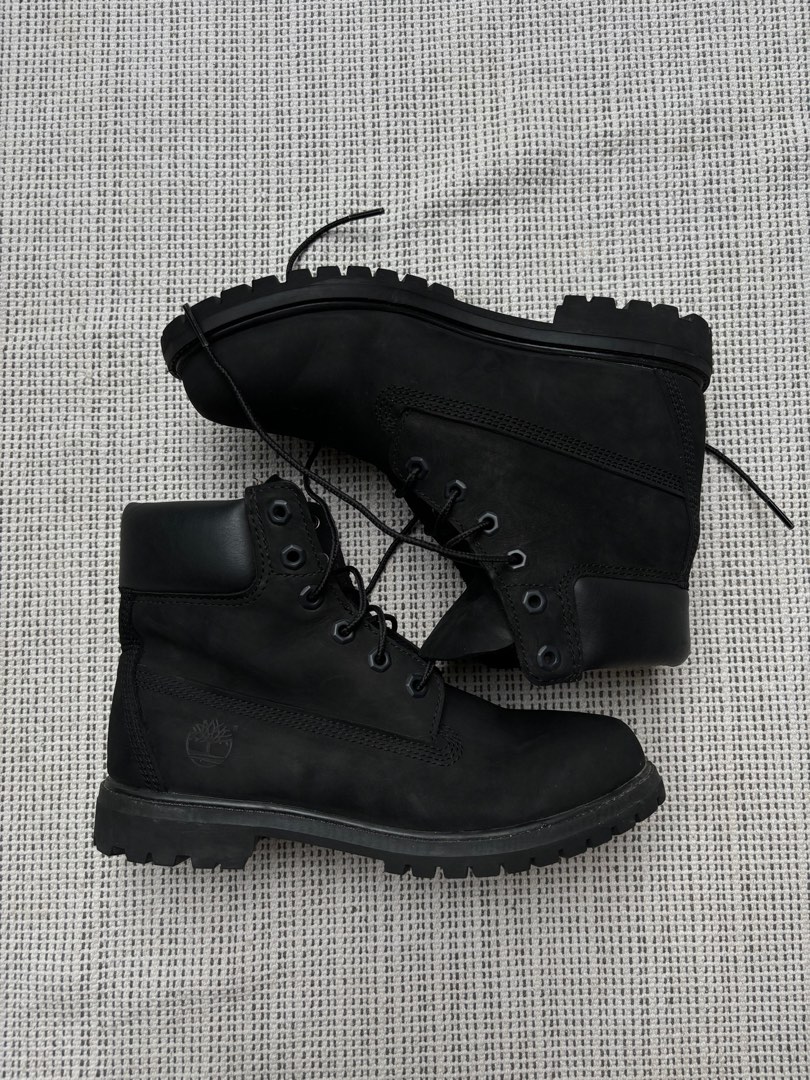 Timberland Premium Waterproof Boots Black Nubuck 8658A 001, Women's ...