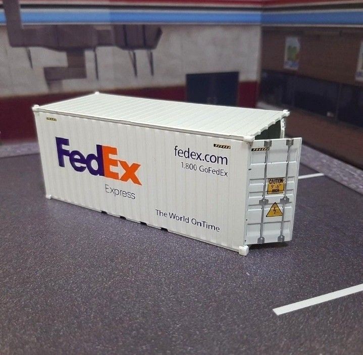 1/64 shipping container Fedex, Hobbies & Toys, Toys & Games on Carousell