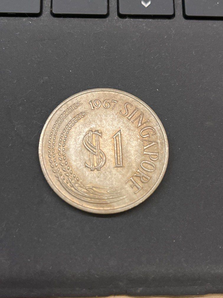 1967 Singapore 1 Dollar SGD Coin, Hobbies & Toys, Collectibles ...