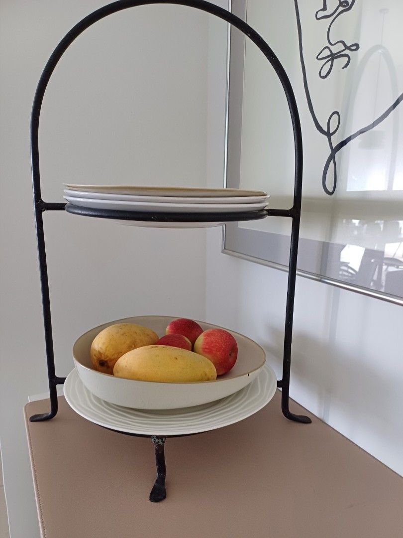 2 Tier Afternoon Tea Stand/Dish rack/Mini plant rack etc, Furniture ...