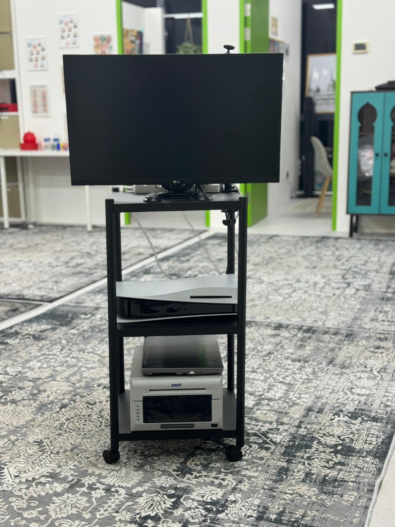 3/4 Tiera Trolley & Rack mobile cart shelf for projector laptop printer ...