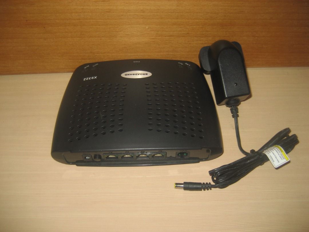 🌟🌟🌟 💯%原裝【 PCCW X9322】XAVi Modem Router 連 【原裝】火牛 適合還機 HKT PCCW 電訊盈科 ...
