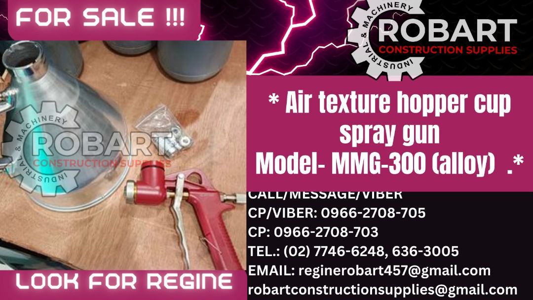 * Air texture hopper cup spray gun Model- MMG-300 (alloy ...