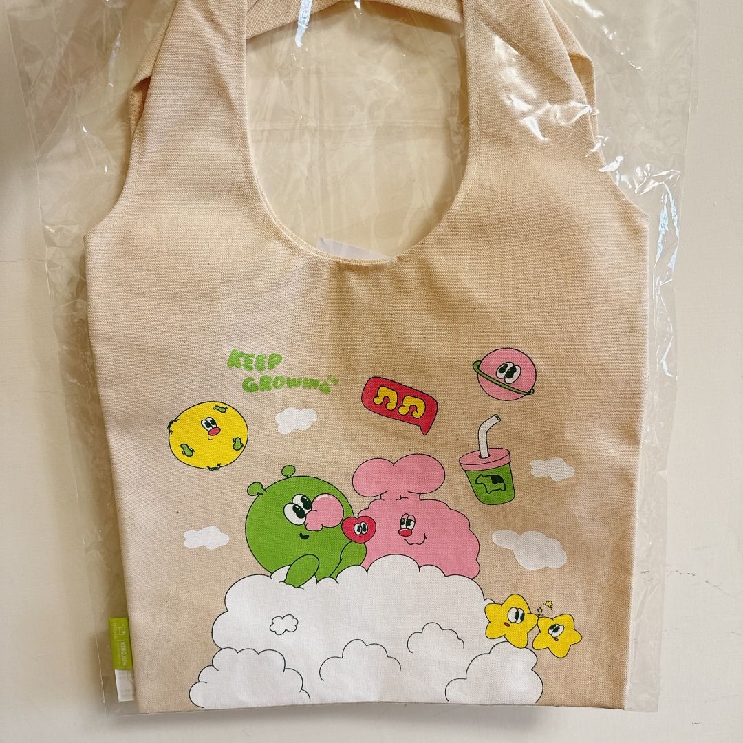 迷客夏 KINGJUN 聯名 雲朵帆布袋 帆布袋 購物袋 收納袋 收藏, 他的時尚, 包包與錢包, 斜側背、手提包在旋轉拍賣