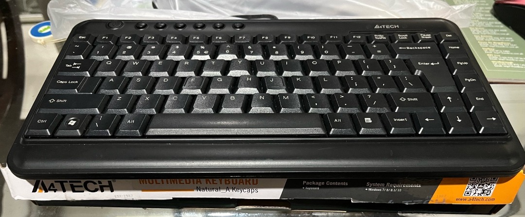 A4Tech Multimedia Keyboard, Computers & Tech, Parts & Accessories, Computer Keyboard on Carousell