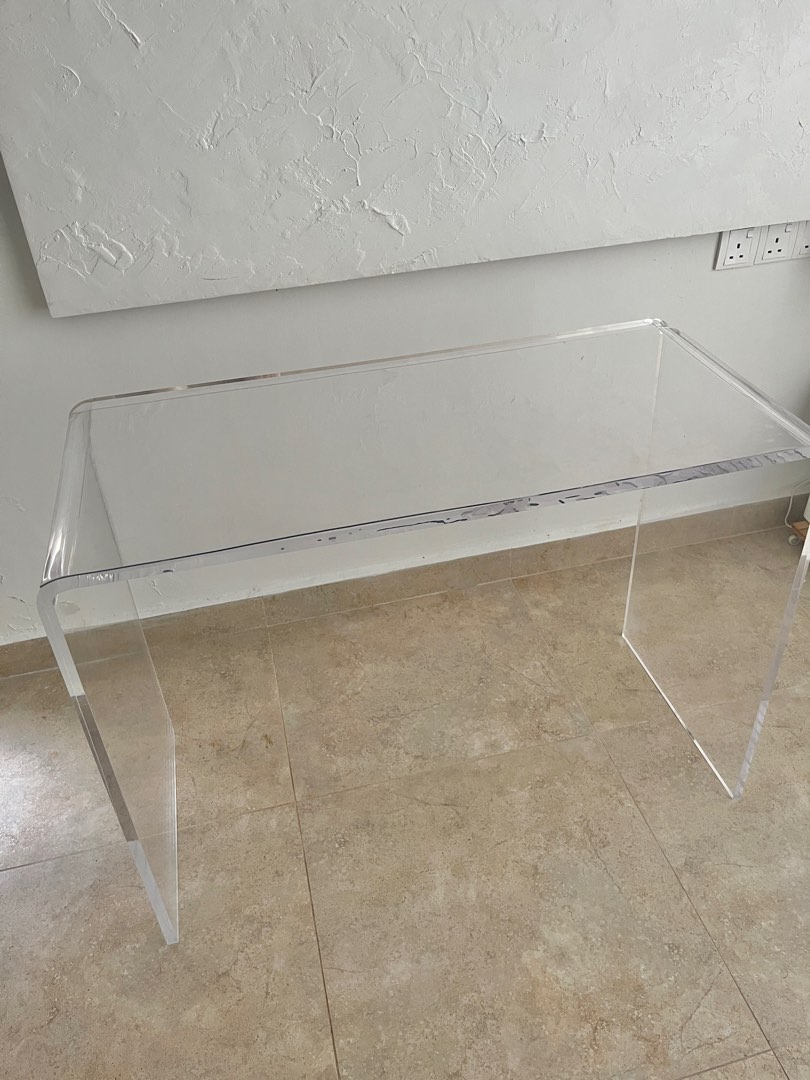 Acrylic display clear table, Furniture & Home Living, Furniture, Tables ...