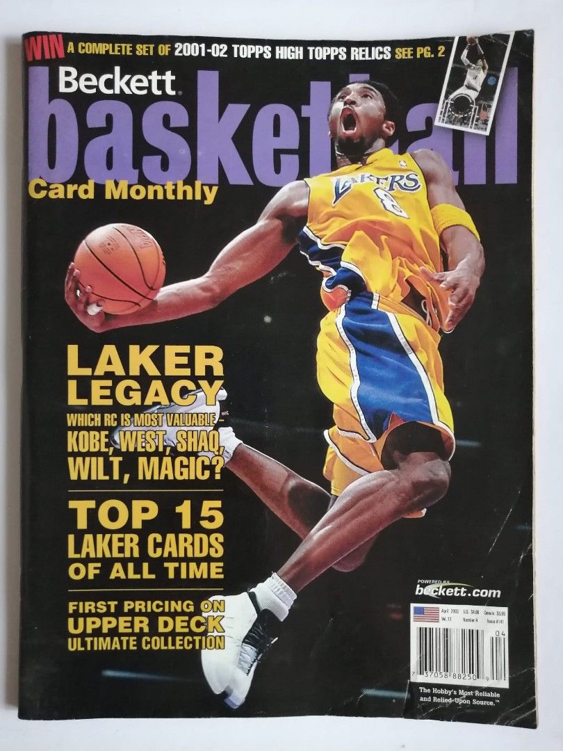 Old Beckett Nba Card Price Guide Featuring Vince Carter Kobe Bryant