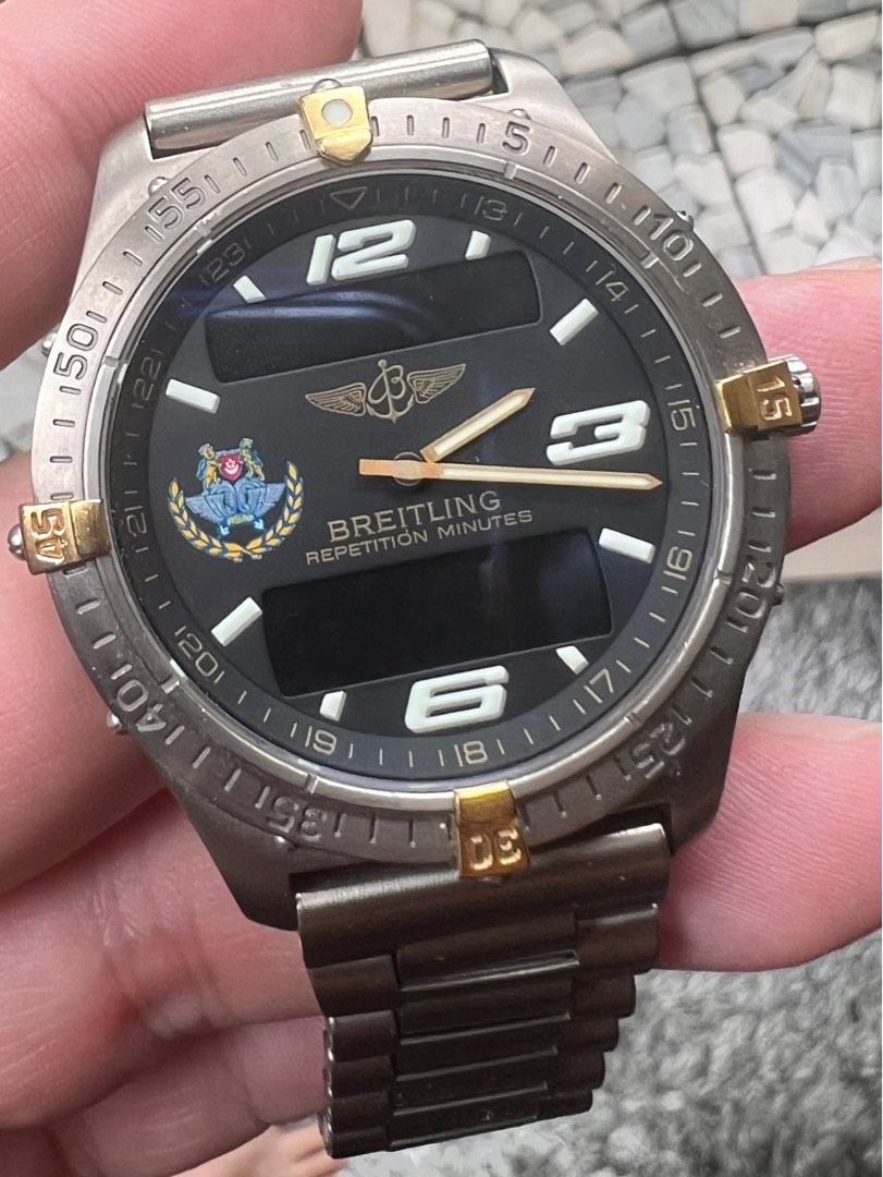 Breitling aerospace limited edition rsaf pilot watch, Men's Fashion ...