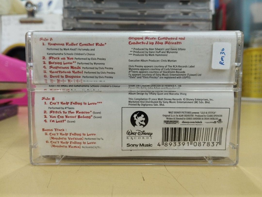 (Cassette) Disney's Lilo & Stitch OST / Soundtrack, Hobbies & Toys, Music & Media, CDs & DVDs on ...