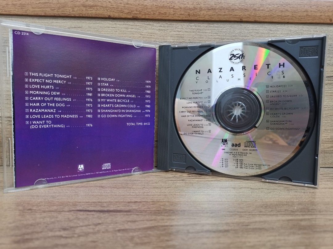 (CD) NAZARETH Classics Volume 16, Hobbies & Toys, Music & Media, CDs ...