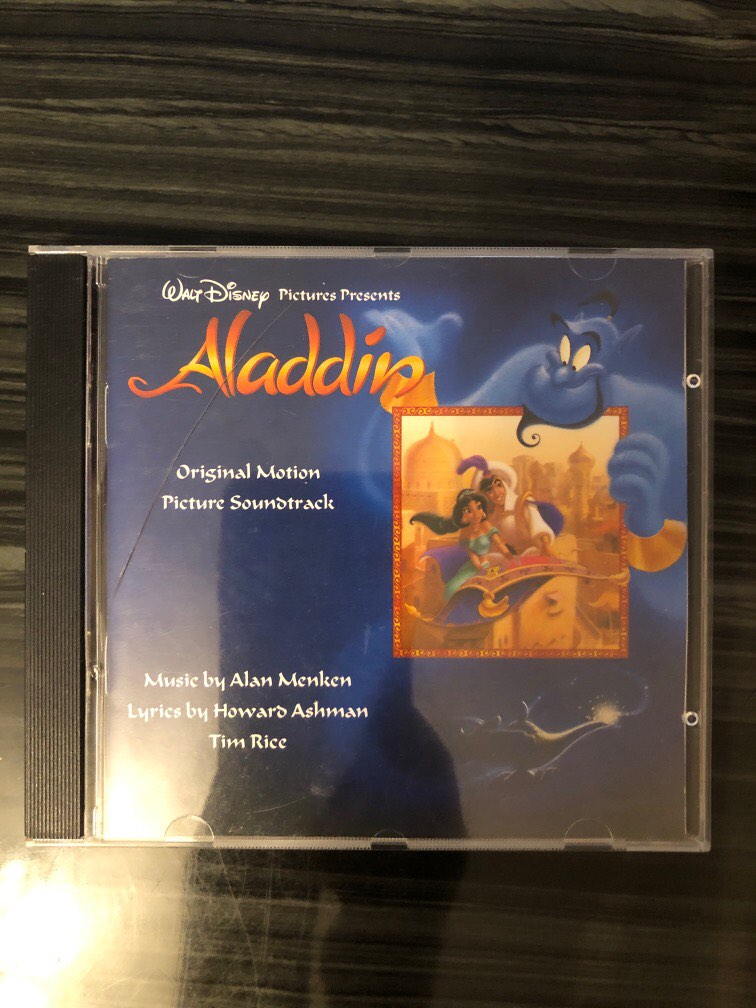 CD Walt Disney Aladdin original Motion Pictures soundtrack 阿拉丁 1992年 電影 ...