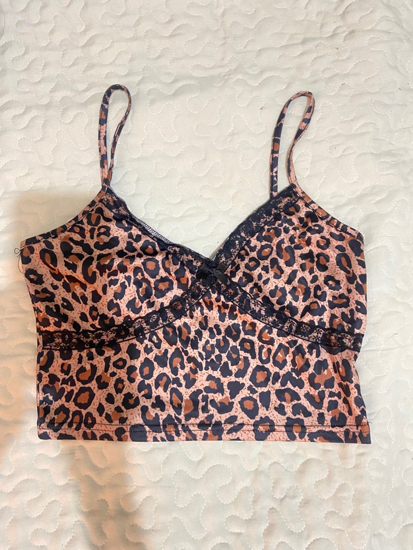 Cheetah Y2K Top, Women's Fashion, Tops, Sleeveless on Carousell