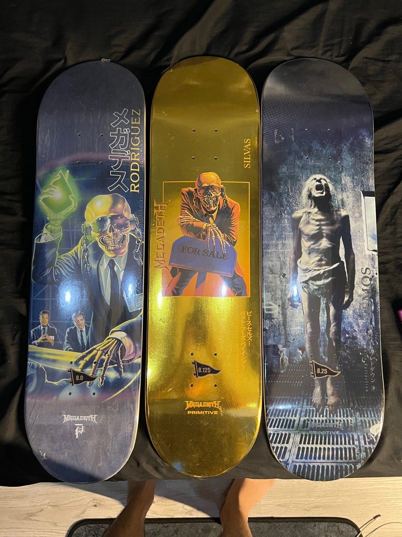 Deck primitive x megadeth, Sports Equipment, Sports & Games, Skates ...