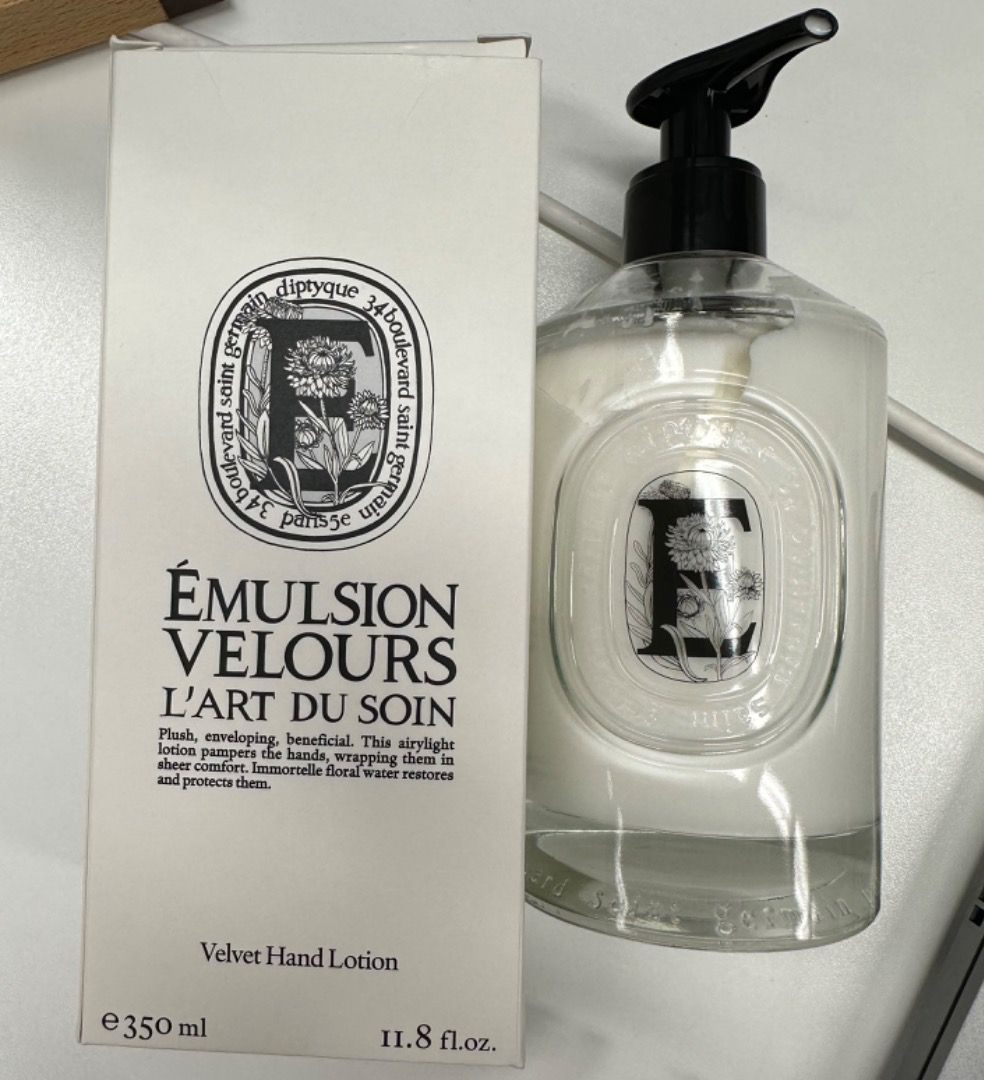 Diptyque - Velvet hand lotion 350ml, 美容＆個人護理, 沐浴＆身體護理, 沐浴及身體護理 - 身體護理 ...