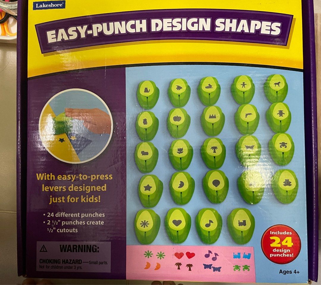 Easy Punch Design Shapes, Alphabet, Numbers, Hobbies & Toys, Stationery ...