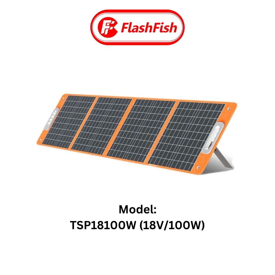 FlashFish 100W Solar Panel 18V, Furniture & Home Living, Home ...