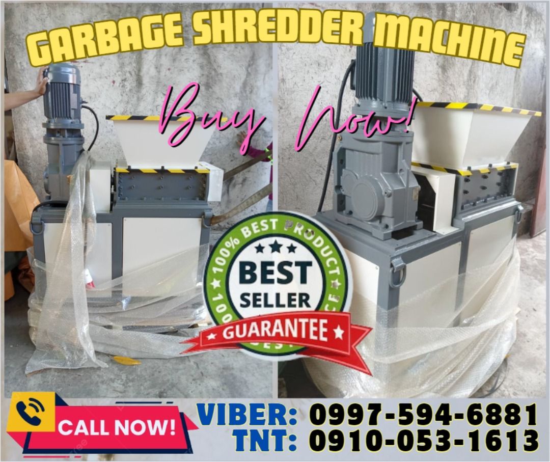 GARBAGE PLASTIC SHREDDER MACHINE, Commercial & Industrial, Construction ...