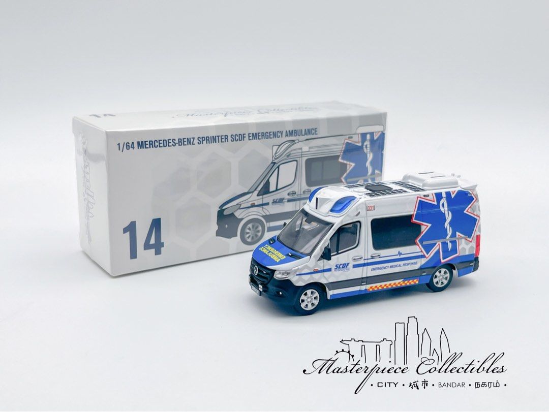 [In Stock] 1:64 Masterpiece Collectibles Mercedes Benz Sprinter SCDF ...