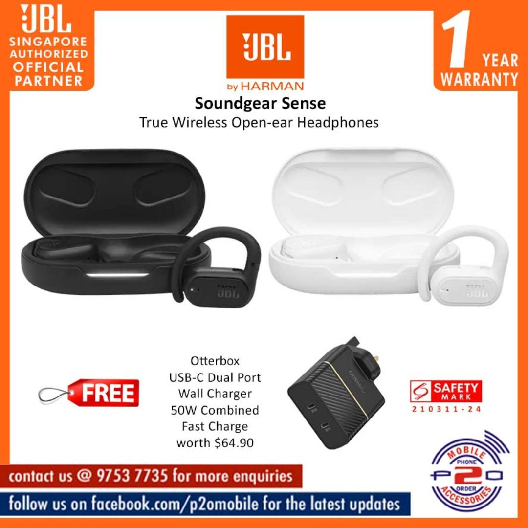 JBL Soundgear Sense True wireless open-ear headphones, Audio ...
