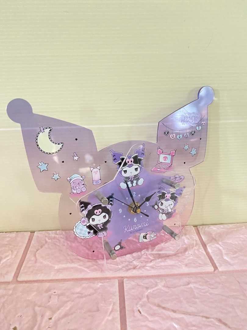 Kuromi Acrylic Table Clock, Hobbies & Toys, Toys & Games on Carousell