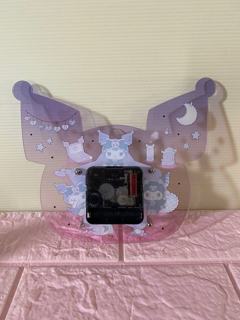 Kuromi Acrylic Table Clock, Hobbies & Toys, Toys & Games on Carousell