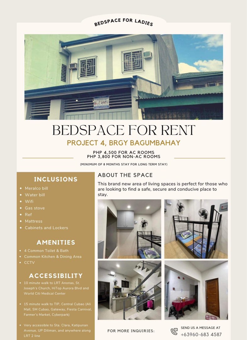 LADY AND MALE BEDSPACERS, Property, Rentals, Room Rentals on Carousell