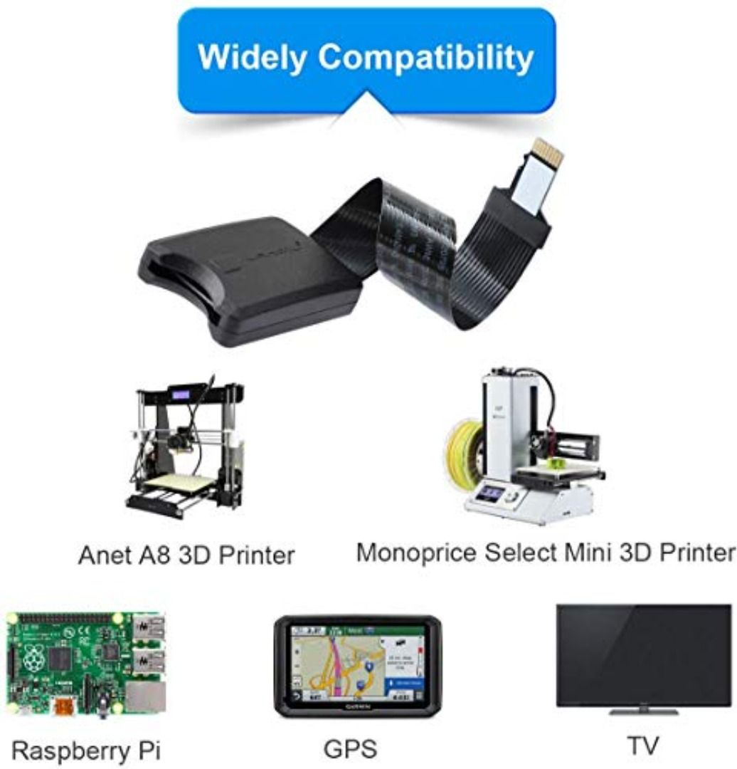 LANMU Micro SD to SD Card Extension Cable,Micro SD Card Adapter ...