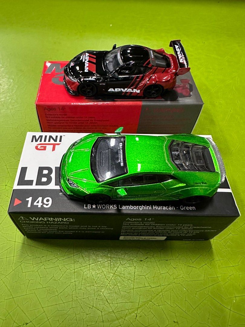 Mini gt supra & huracan, Hobbies & Toys, Toys & Games on Carousell