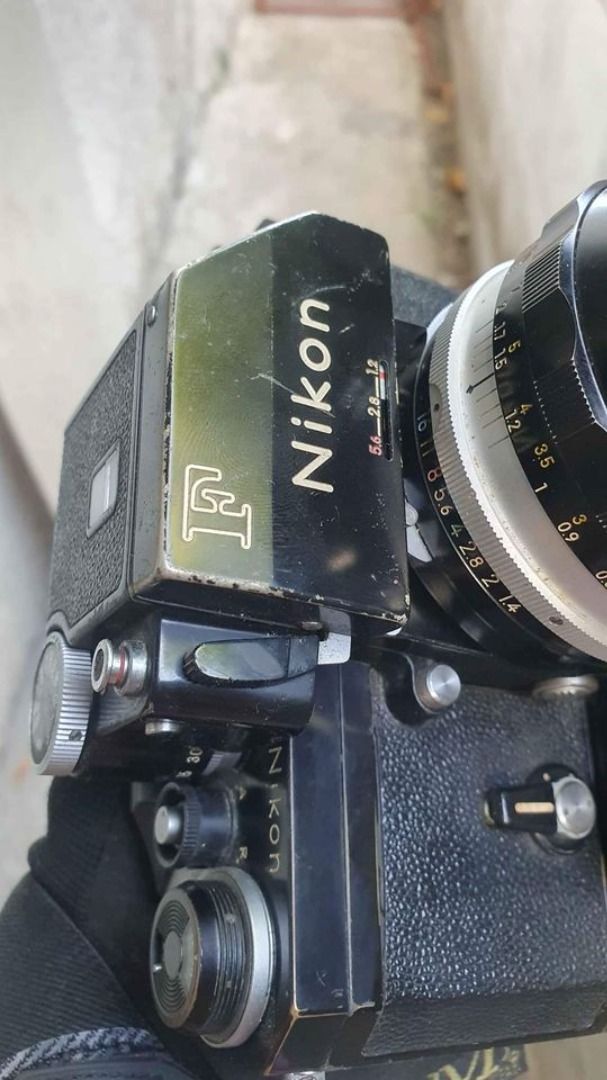 Nikon f apollo rare black with 50mm 1.4, Photography, Cameras on Carousell