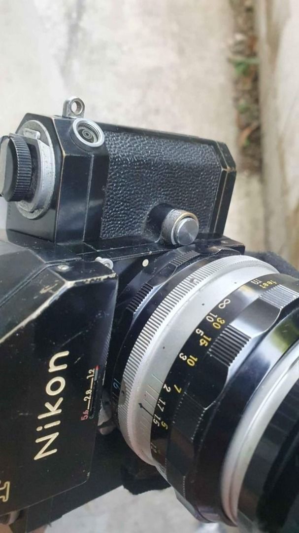 Nikon f apollo rare black with 50mm 1.4, Photography, Cameras on Carousell